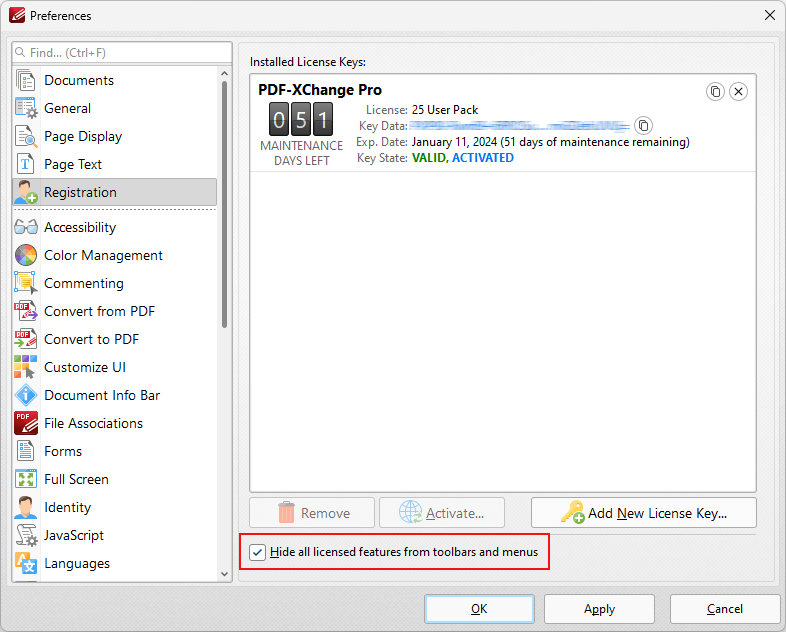 PDF-XChange Co Ltd :: Knowledge Base :: How do I hide the 'PRO' features in the free versions of ...